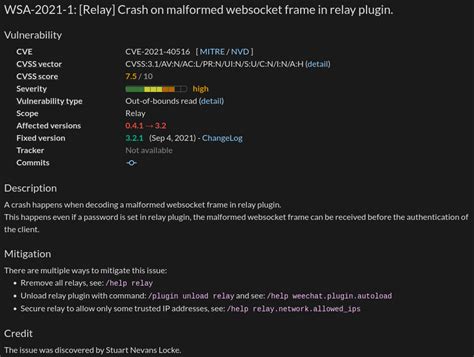 weechat dev news