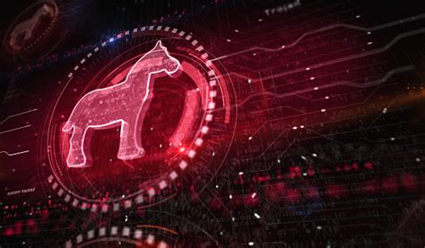 트로이 바이러스 사이버 범죄 상징 디지털 개념 3d 그림 0명에 대한 스톡 사진 및 기타 이미지 0명 데이터 데이터 유출 Istock