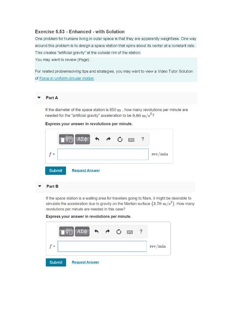 Solved Exercise Enhanced With Solution One Problem Chegg Com