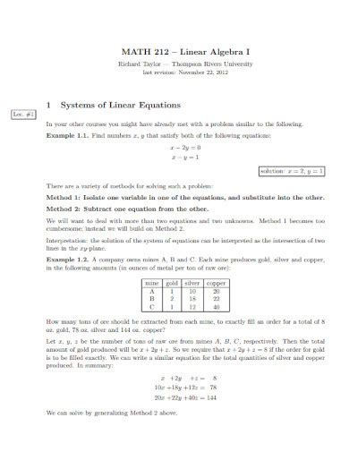 Linear Equations Examples Format How To Graph PDF