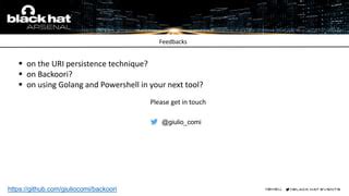 Windows 10 URI Persistence Technique PPT