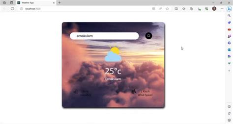 Video Made A Weather Web Site Using Reactjs Amal Thomas Posted On