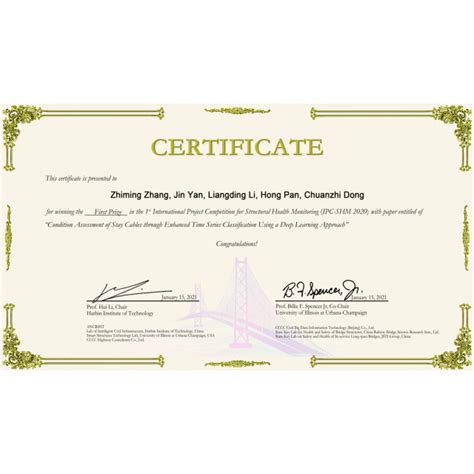 Ipc Shm 2020 Award Certificate Download Scientific Diagram
