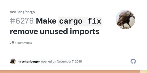 make `cargo fix` remove unused imports · issue 6278 · rust lang cargo