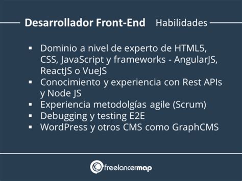 Qué hace un Desarrollador Front End Perfiles profesionales en TI