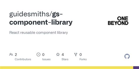 GitHub Guidesmiths Gs Component Library React Reusable Component Library