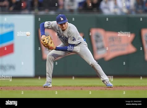 Los Angeles Dodgers Shortstop Trea Turner Makes An Error On A Grounder Hit Into By San Francisco
