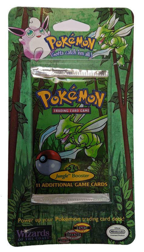 1999 Pokemon Jungle Booster Blister Pack Scyther Kaiyas Collectibles