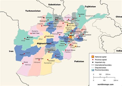 Khilagay Afghanistan Map