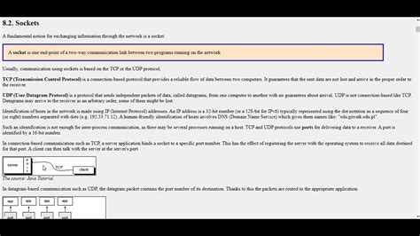 8 Client Server Programming With Socket Youtube