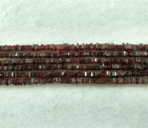 Heishi Garnet Bead Strands Santa Fe Jewelers Supply Santa Fe