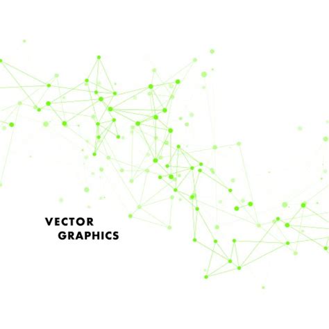 Abstract Tech Network Connection Dots Digital Vector Image