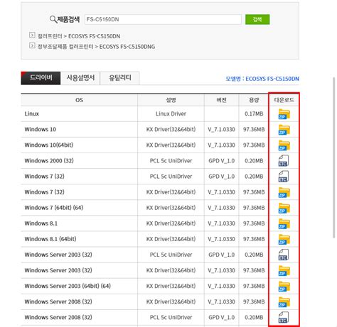 교세라 프린터 드라이버 Kyocera 다운 및 설치 방법 Greenew