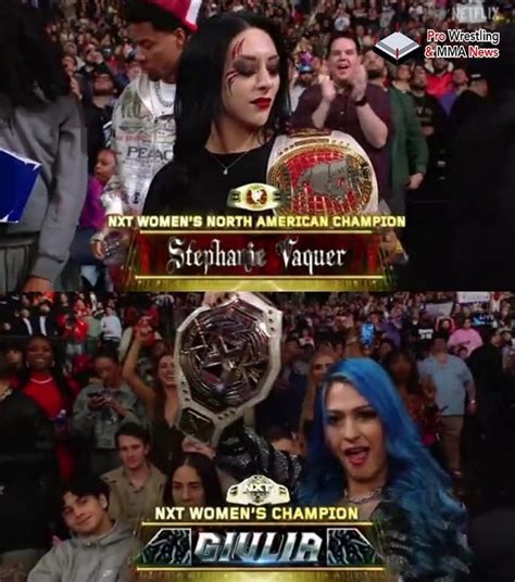Both NXT Women S Champion Giulia Women S North American Champion