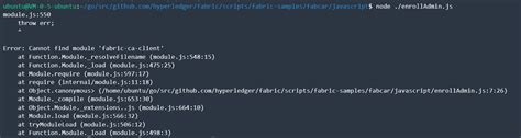 Npm Install Cannot Find Module Fabric Ca Client