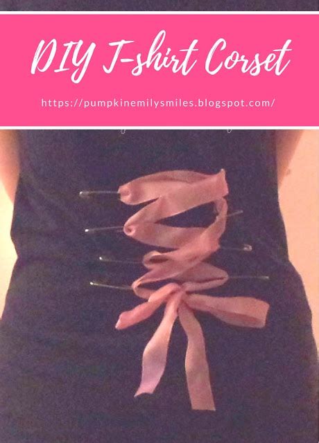 Diy T Shirt Corset Pumpkin Emily Smiles