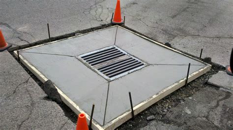 New Concrete Catch Basin Smith And Sons Sealcoating And Striping Inc