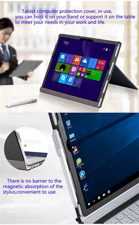 Sleeve Stand Case Cover For Microsoft Surface Book 2 Book 3 13 5 15
