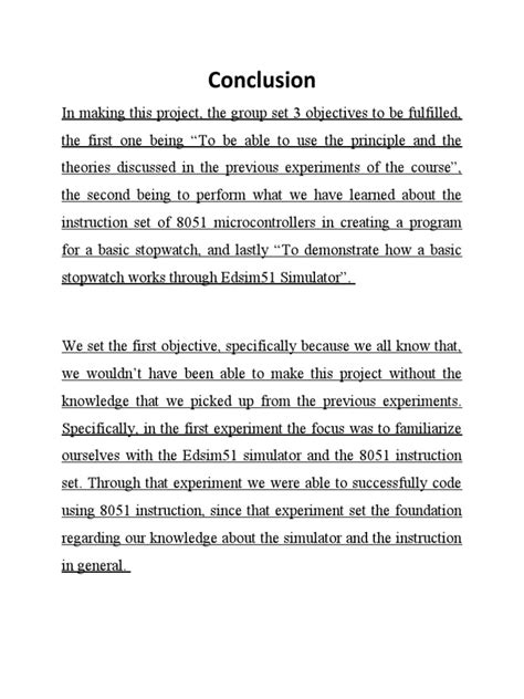 Conclusion Pdf Experiment Computer Science