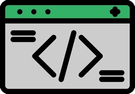 Coding Line Filled Icon 51840602 Vector Art at Vecteezy