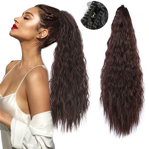 다이나몰 다이나몰 롱웨이브 펌 포니테일 가발 집게핀 3컬러 택1