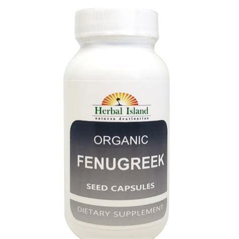 Fenugreek Capsules 500mg Herbal Island