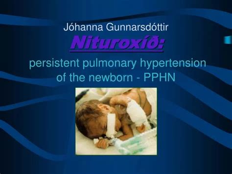Ppt Nituroxíð Persistent Pulmonary Hypertension Of The Newborn