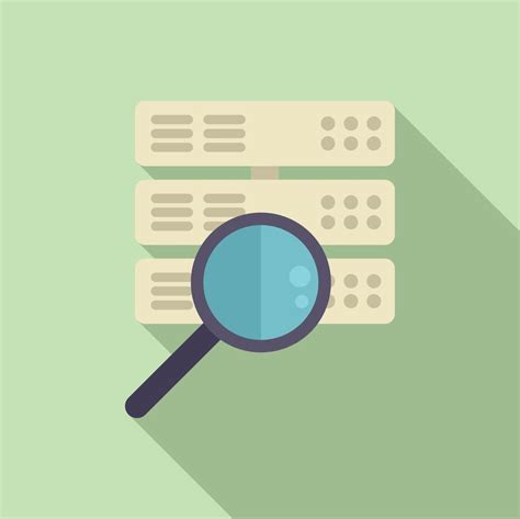 Server Database Icon Flat Vector Crm Data 14985853 Vector Art At Vecteezy