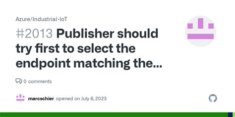 Publisher Should Try First To Select The Endpoint Matching The