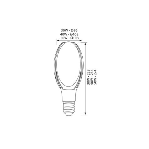 Lampada LED 40W E27