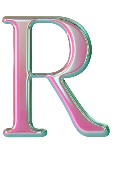Iridescent Uppercase Alphabet Letters 28671939 Png