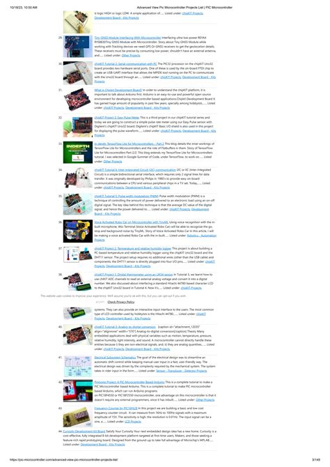Advanced View Pic Microcontroller Projects List Pic Microcontrollerpdf