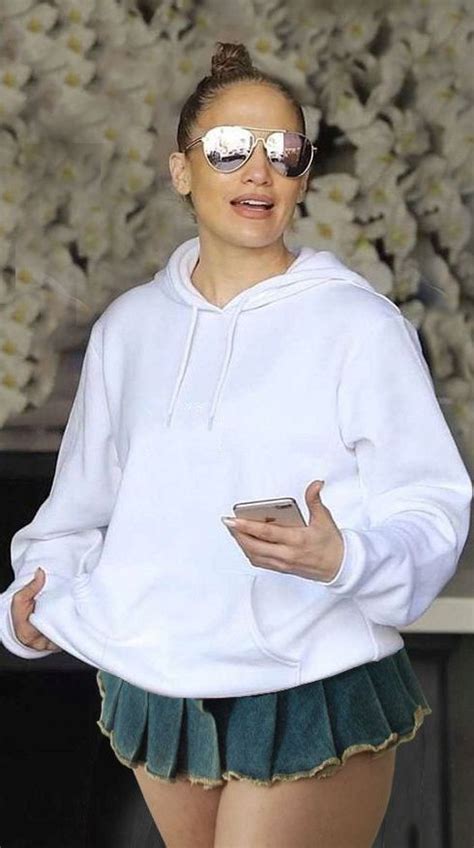 Jennifer Lopez Jlo In Denim Micro Jean Mini Skirt ~ Jennifer Lopez Jlo
