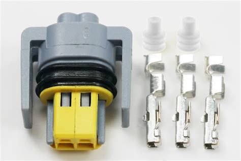 Gm Delphi 2 Pin Connector Kit Gt150 3 5mm Centerline Pressure Sensor 22