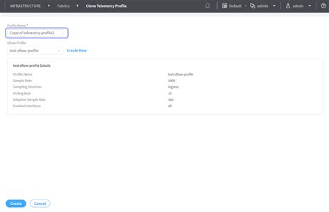Creating Port Profiles Storm Control Profiles Sflow Profiles Or Telemetry Profiles By Cloning