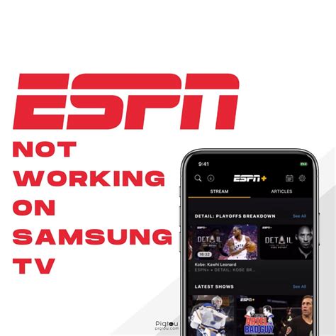 Espn App Not Working On Samsung Tv Try This Proven Fix Pigtou