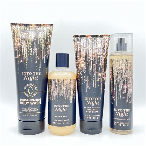 Bath And Body Works Into The Night 4 Piece Bundle Including Moisturizing