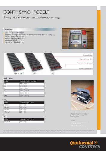 CONTI® SYNCHROBELT - Continental Industry Contitech - PDF Catalogs ...