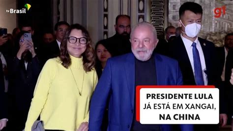 Lula chega a Xangai primeira parada da visita à China Política G1