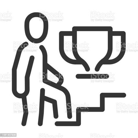 픽셀 완벽 편집 가능한 스트로크 확장 가능 선 벡터 블루프 아이콘 개발에 대한 스톡 벡터 아트 및 기타 이미지 개발 겨냥 계단 및 층계 Istock