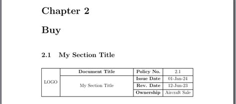 Sectioning How Can I Add Section Title And No To A Table TeX LaTeX Stack Exchange