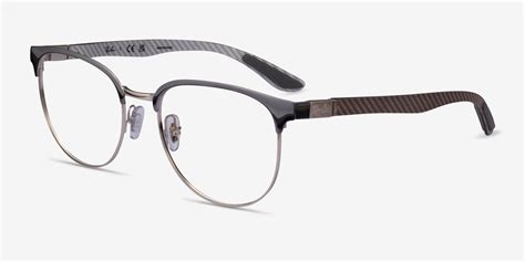 Ray Ban Rb8422 Round Gray Silver Frame Eyeglasses Eyebuydirect Canada