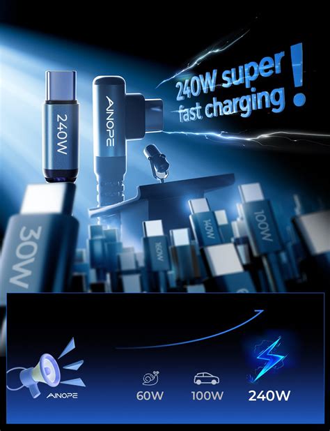 Ainope Right Angle 240w Usb C To Usb C Cable Ainope E Commerce Ltd