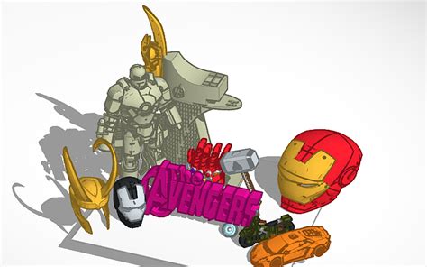 3d Design Avengers Display Tinkercad