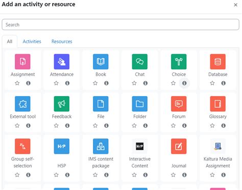 Adding An Activity Moodle Resource Center