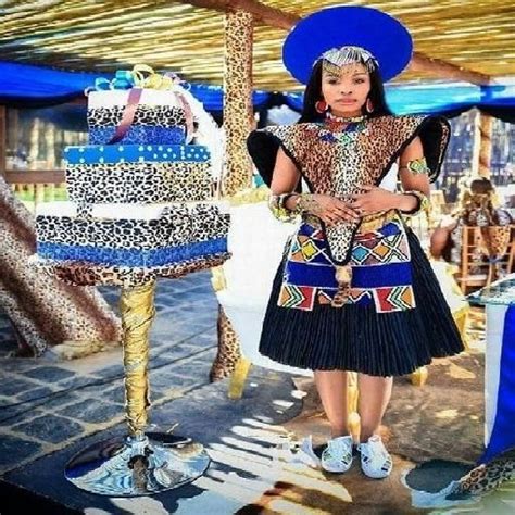 Beautiful Zulu Makoti Dressed In Imvunulo Traditional Wedding Attire
