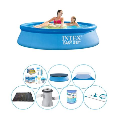 Pack De Piscine Intex Easy Set Ronde 244x61 Cm Leroy Merlin