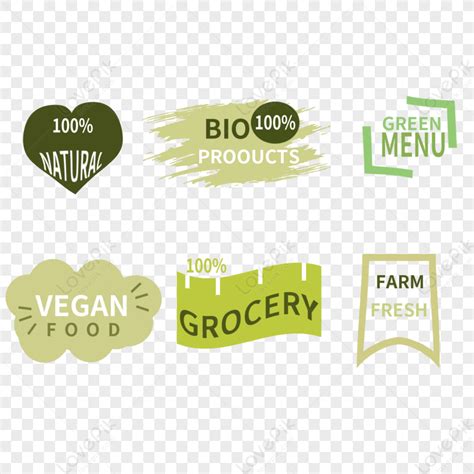 녹색 신선한 나뭇잎 일러스트 농장 레이블 그림개념본문 Png 일러스트 무료 다운로드 Lovepik