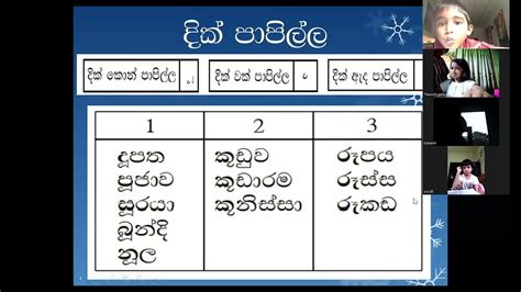 2 ශ්‍රේණිය පුනරීක්ෂණ පන්තිය ඔක්තෝබර් 15 Youtube
