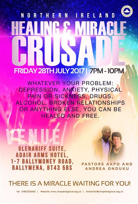 Healing And Miracle Crusade Organised By Grace Church Ballymena The Churchpage